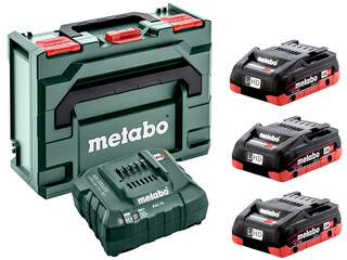 Metabo Basic-Set 3 x LiHD 4.0 Ah + Metaloc set incarcator si acumulator ...