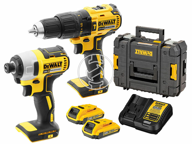 DeWalt DCK2060D2T-QW gépcsomag TSTAK kofferben Szerszám Webshop - Zákány Szerszámház Kft.